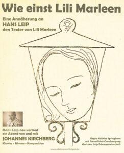 „Lili Marleen …“ im NDR Kulturjournal – Johannes Kirchberg